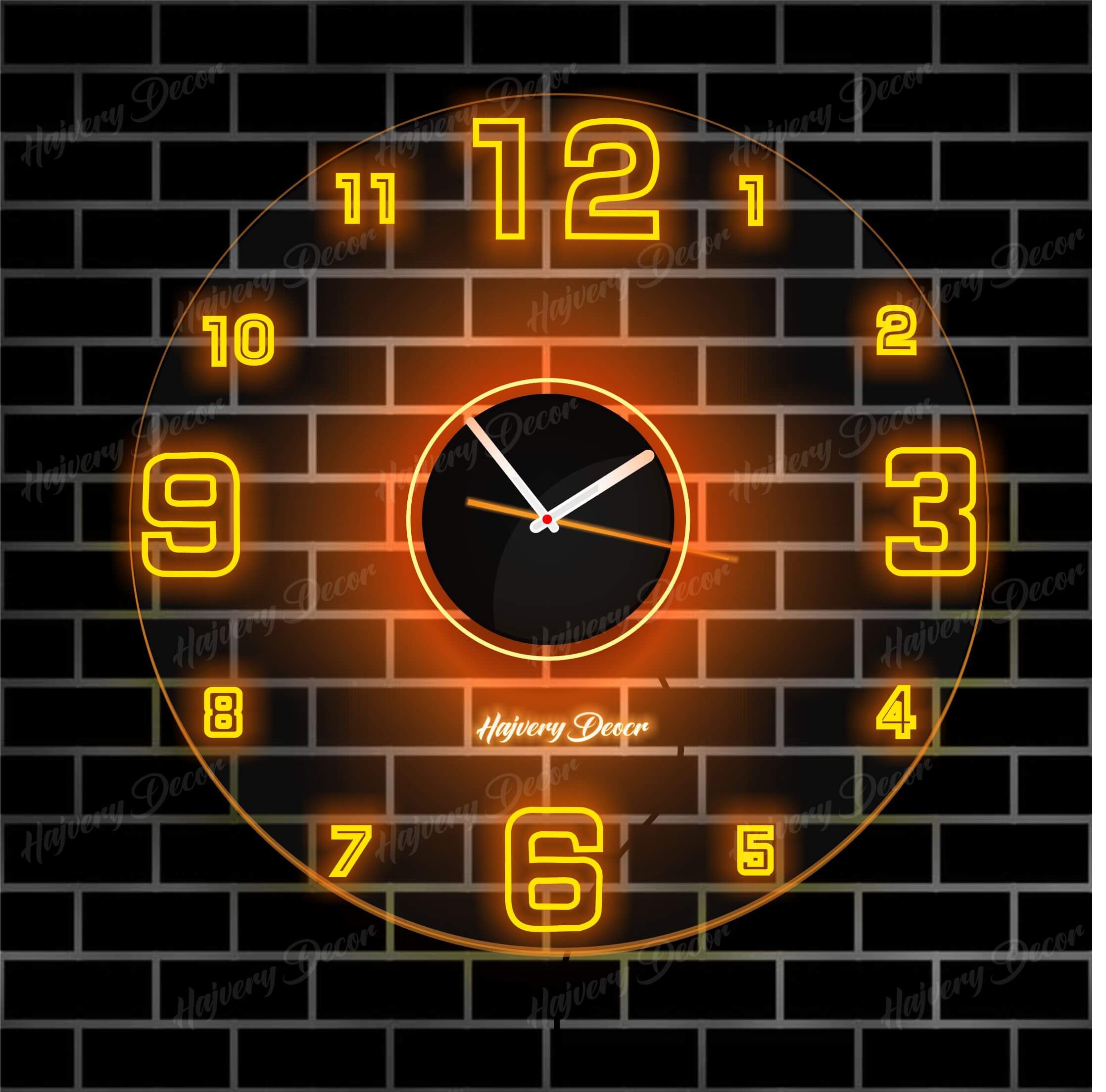 Neon Wall Clock NH-02