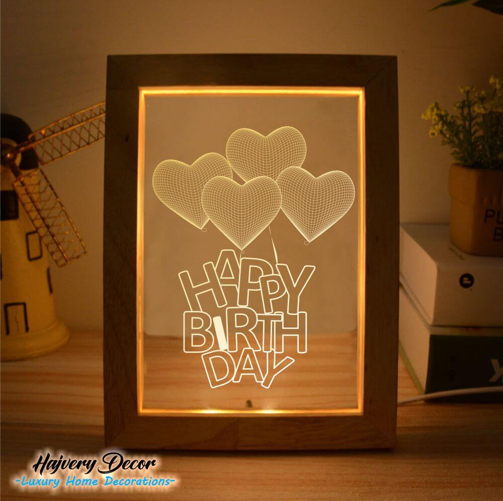 Happy Birthday Frame Lamp FL-11